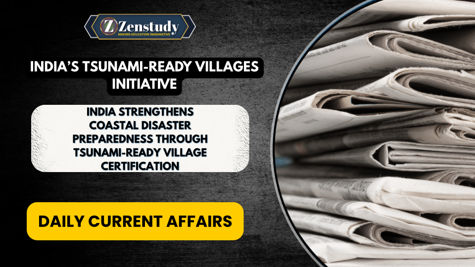 India’s Tsunami-Ready Villages Initiative - Zenstudy Blog